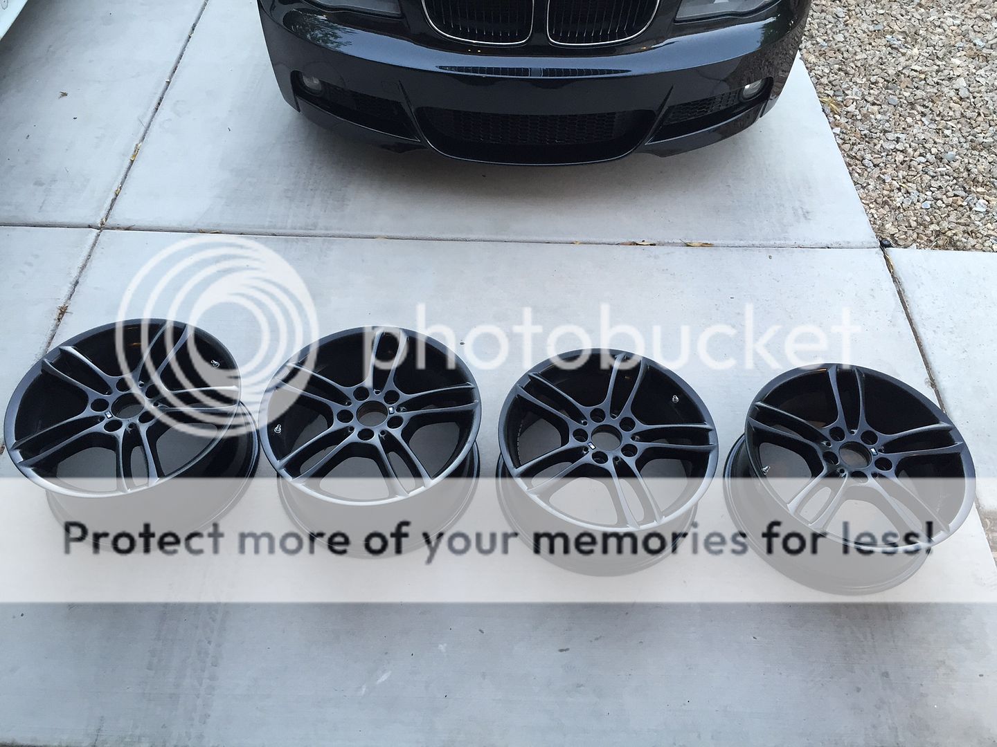 Style 261 M wheels Powder Coated Black